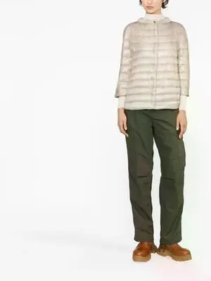 Herno Quilted Mock-neck Puffer Jacket - Neutrals