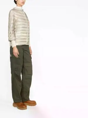 Herno Quilted Mock-neck Puffer Jacket - Neutrals