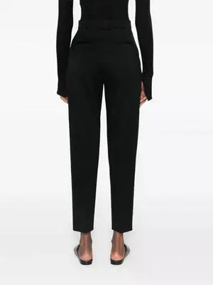 LANVIN Tailored Tapered Wool Twill Trousers