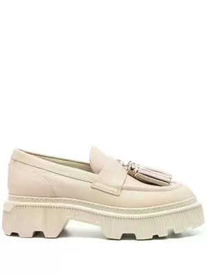 Santoni Chunky Leather Loafers