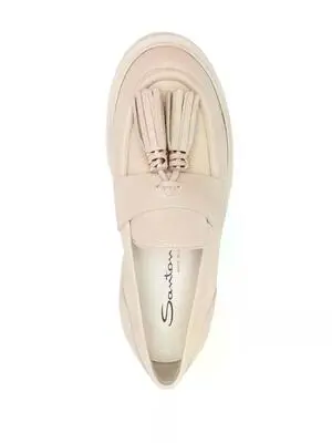 Santoni Chunky Leather Loafers
