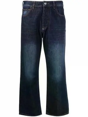 Philipp Plein Iconic Plein Wide-leg Jeans