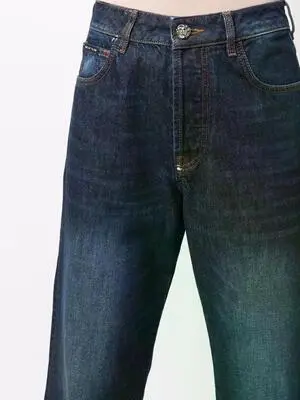 Philipp Plein Iconic Plein Wide-leg Jeans