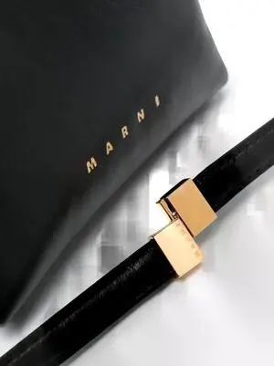 Marni Prisma Mini Leather Clutch Bag