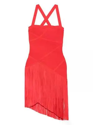 Herve Leger Josephine Mini Dress - Red