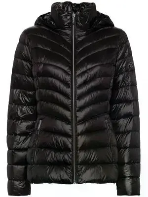 Michael Kors Chevron Packable Jacket - Black