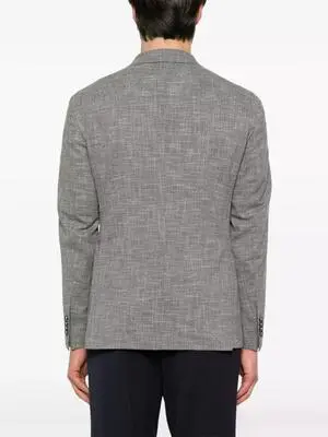 Tagliatore Textured Double-breasted Blazer - Grey