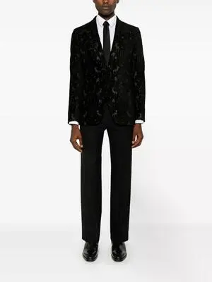 Etro Devoré-effect Single-breasted Blazer