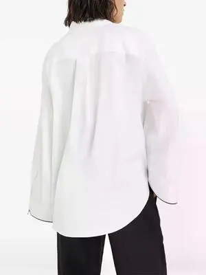 Brunello Cucinelli Contrast-border Poplin Shirt
