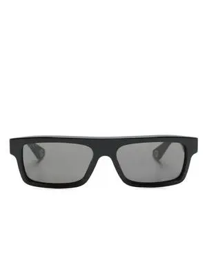 Gucci Rectangle-frame Tinted Sunglasses - Black