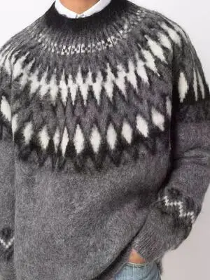 Junya Watanabe Geometric Print Knitted Jumper