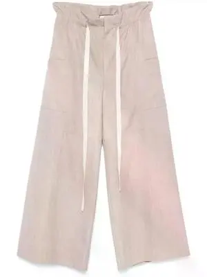 Plan C Panama Trousers - Brown