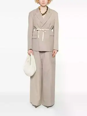 Plan C Panama Trousers - Brown
