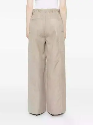 Plan C Panama Trousers - Brown