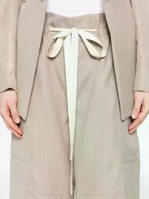 Plan C Panama Trousers - Brown
