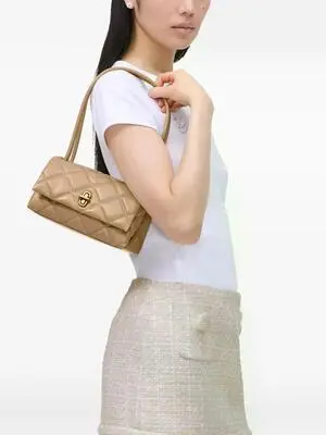 Marc Jacobs Quilted Leather Mini Dual Shoulder Bag - Neutrals