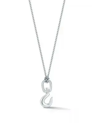 Mateo Hook Pendant Necklace - Silver