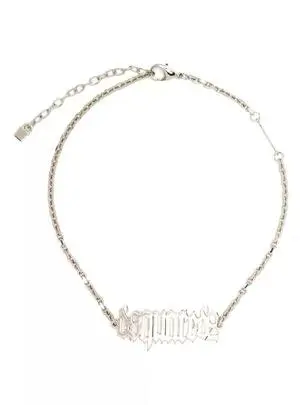Dsquared2 Logo-plaque Polished Necklace - Silver