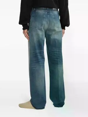 Random Identities Straight-leg Washed Denim Jeans