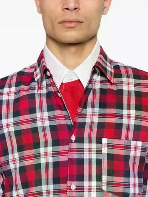 Comme Des Garçons Checked Shirt - Red