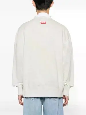 Kenzo Lucky Tiger Embroidered Cotton Sweatshirt