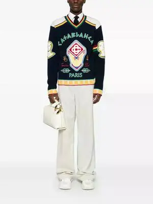 Casablanca Fraternity Merino Wool Sweater
