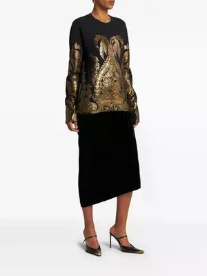 Etro Metallic-print Jumper