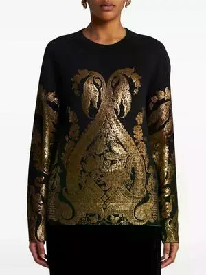 Etro Metallic-print Jumper