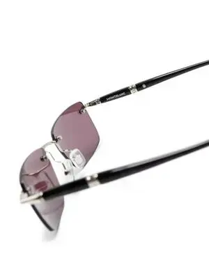 Montblanc Rectangle-frame Sunglasses - Black