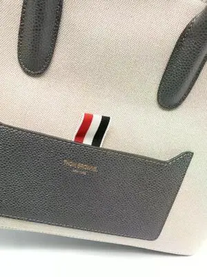 Thom Browne Grosgrain-loop Tote Bag