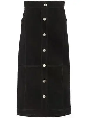 BARRIE High-waisted Midi Skirt