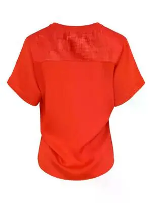 Simkhai Addy Knit-panel T-shirt - Red