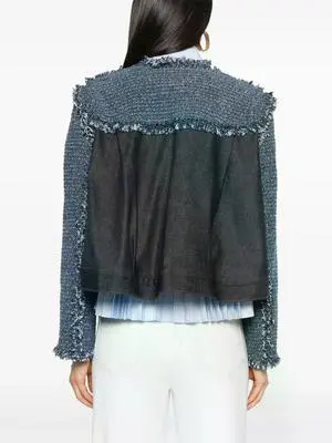 Sacai Paneled Tweed Jacket