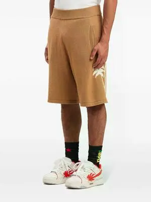 Palm Angels Palm Tree Knitted Shorts