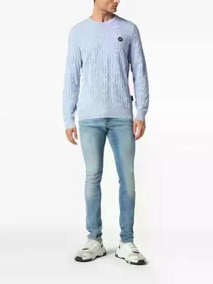 Philipp Plein Monogram-jacquard Jumper