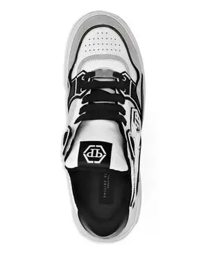 Philipp Plein Hexagon Rhinestone-embellished Sneakers - White