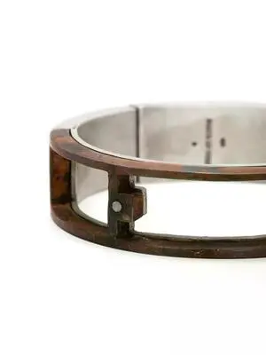 PARTS OF FOUR Two-tone Distressed Cuff Bracelet