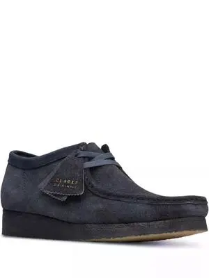 Clarks Wallabee Suede Desert Boots - Blue
