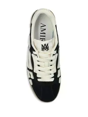 Amiri Pacific Bones Suede Sneakers - Black