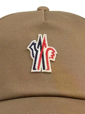Moncler Logo-appliqué Cap - Brown