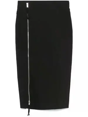 THOM KROM Zip-up Midi Skirt - Black