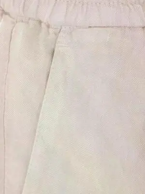 Brunello Cucinelli Garment-dyed Linen Gabardine Bermuda Shorts With Drawstring And Pleats