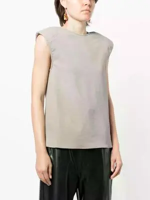 Tibi Padded-shoulder Tank Top