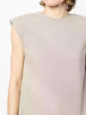 Tibi Padded-shoulder Tank Top