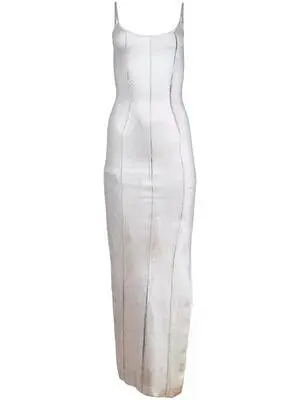 FLEUR DU MAL Flash Ribbed Dress - Grey
