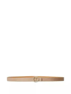TWINSET Lizard Skin-effect Leather Belt - Neutrals
