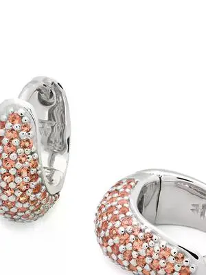 Tom Wood Sunset Huggie Earrings - Silver