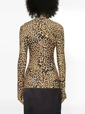 Norma Kamali Long-sleeve Turtleneck Top