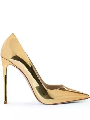 LE SILLA 120mm Bella Metallic Pumps - Gold
