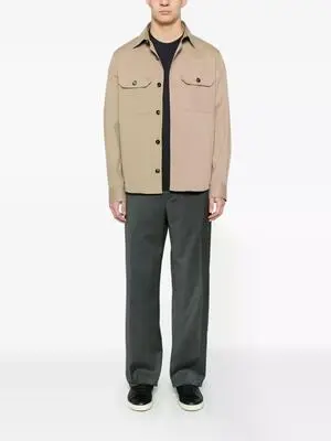 Zegna Logo-embroidered T-shirt